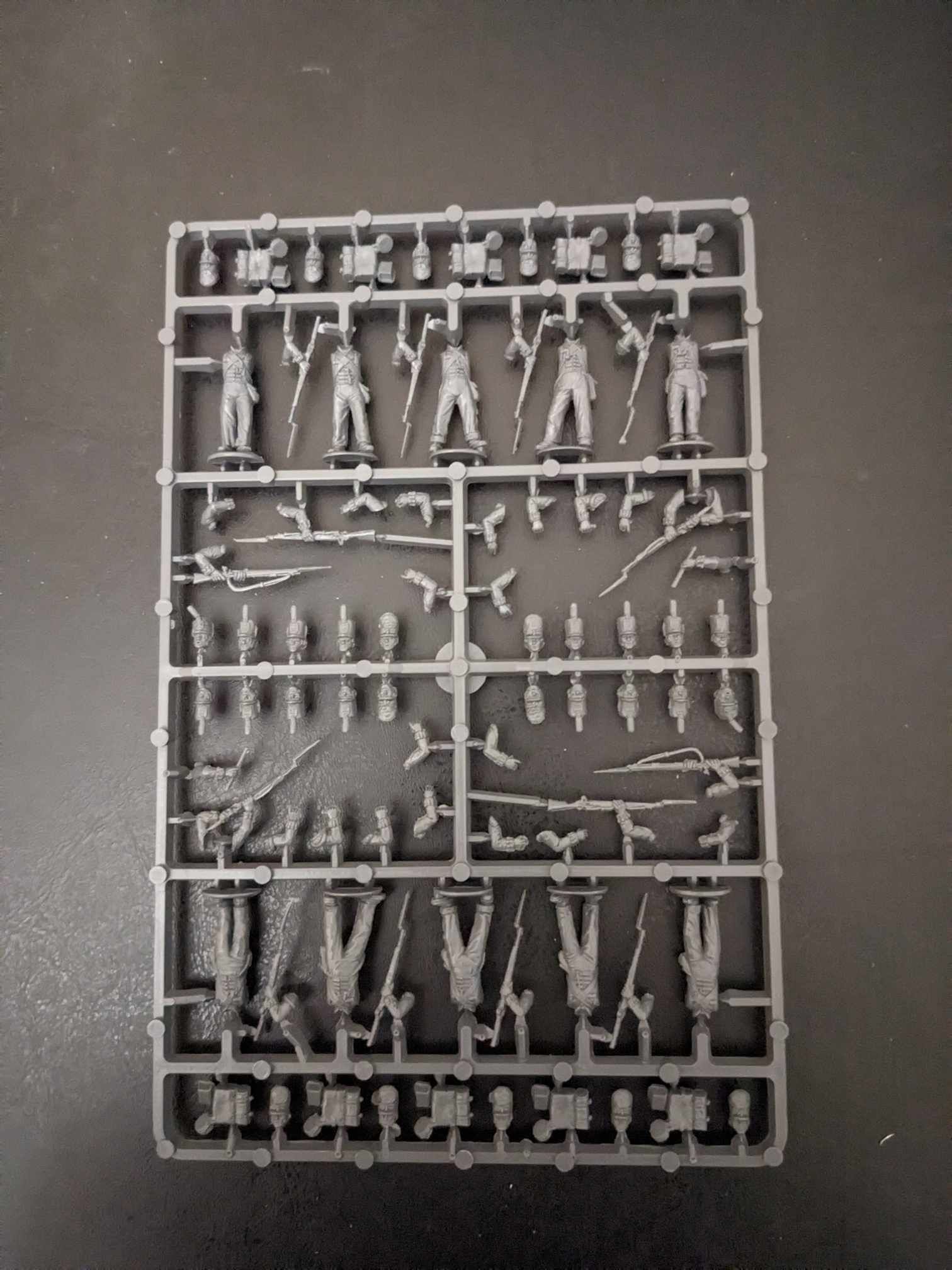 Perry Napoleonic British infantry 1805 troop frame – McDougall Designs
