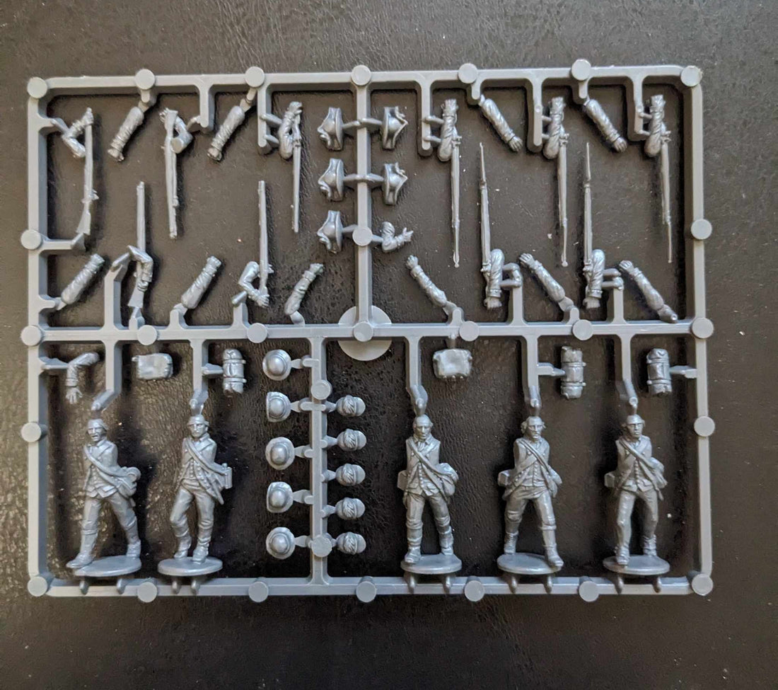 Perry American war of independence Continental infantry frame ...
