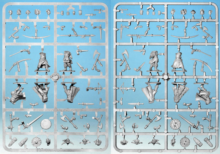 Frostgrave Barbarians ii single sprue (Limited Stock – McDougall Designs