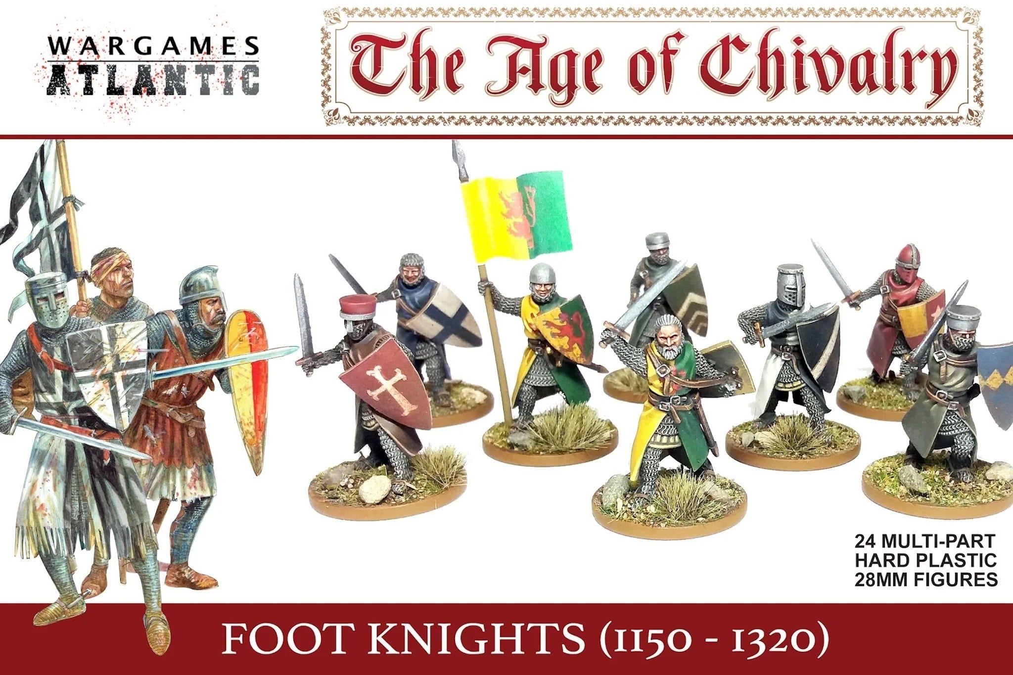 Age of Chivalry Foot Knights Wargames Atlantic Boxed set – McDougall ...