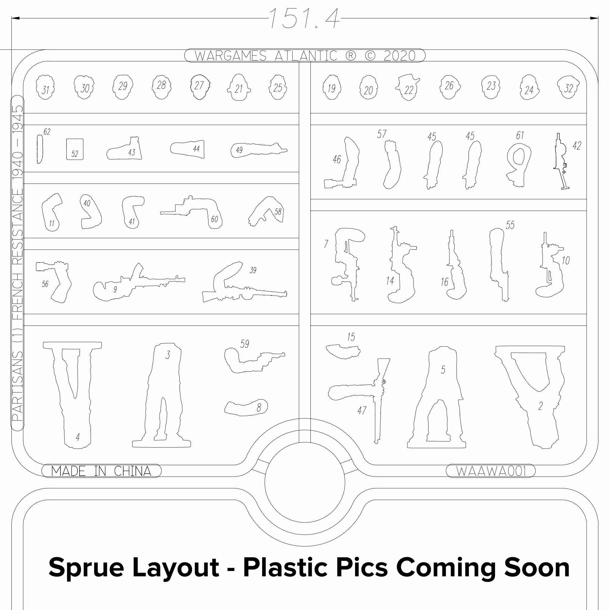 World Ablaze French Partisans sprue – McDougall Designs