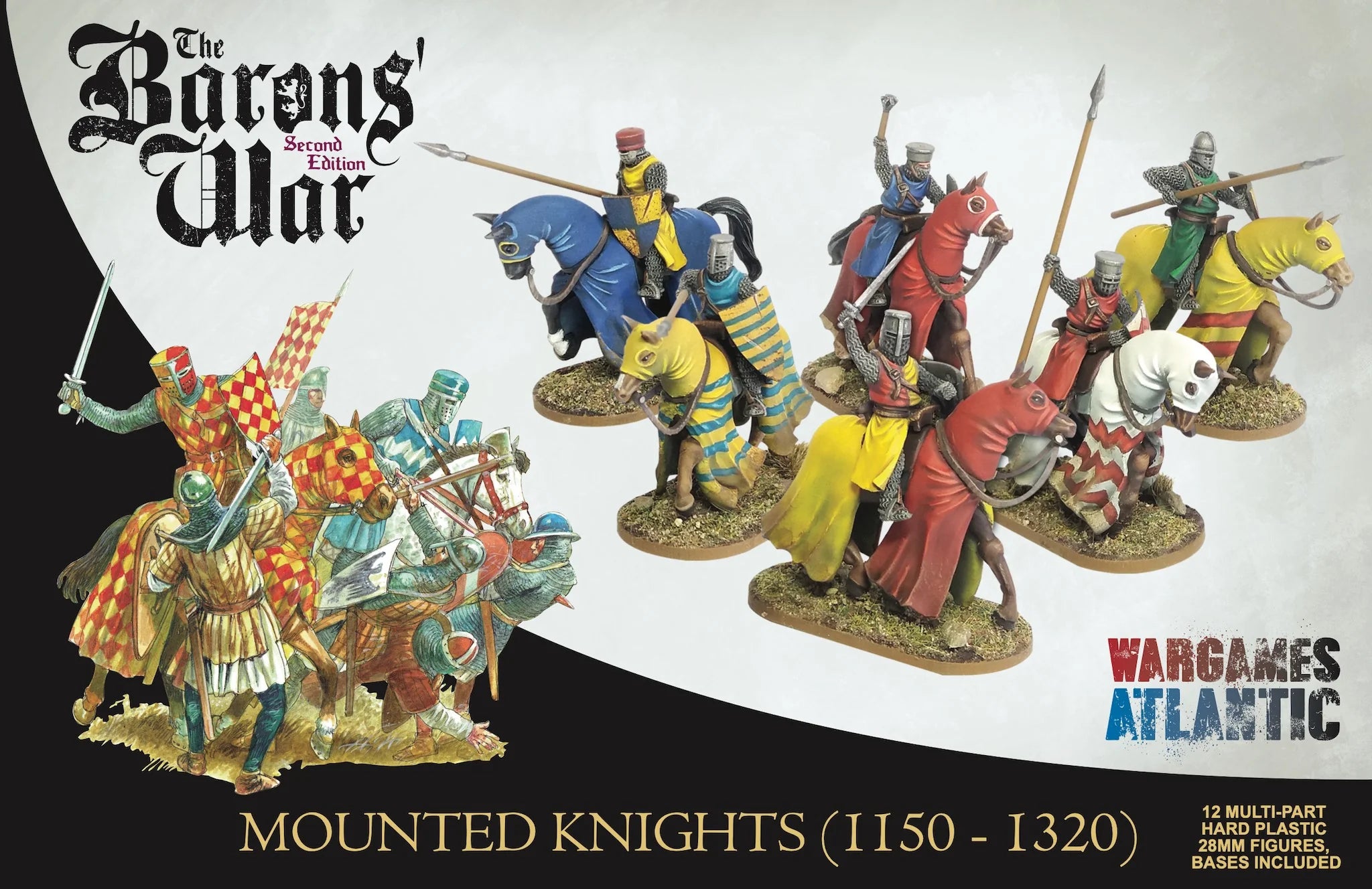 Wargames Atlantic Barons War Mounted Knights PREORDER – McDougall Designs