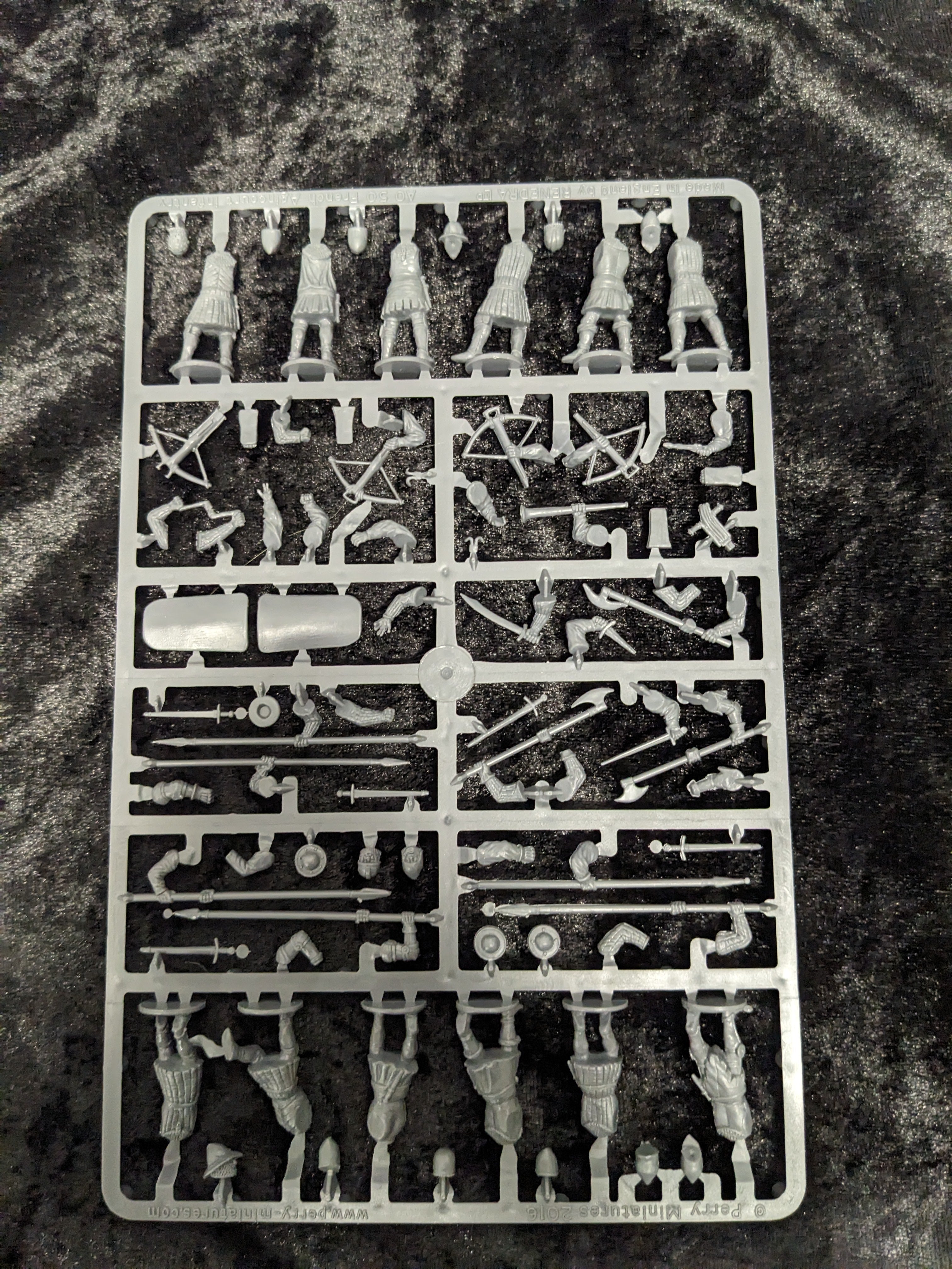 Perry Agincourt French Infantry Individual Frame – McDougall Designs