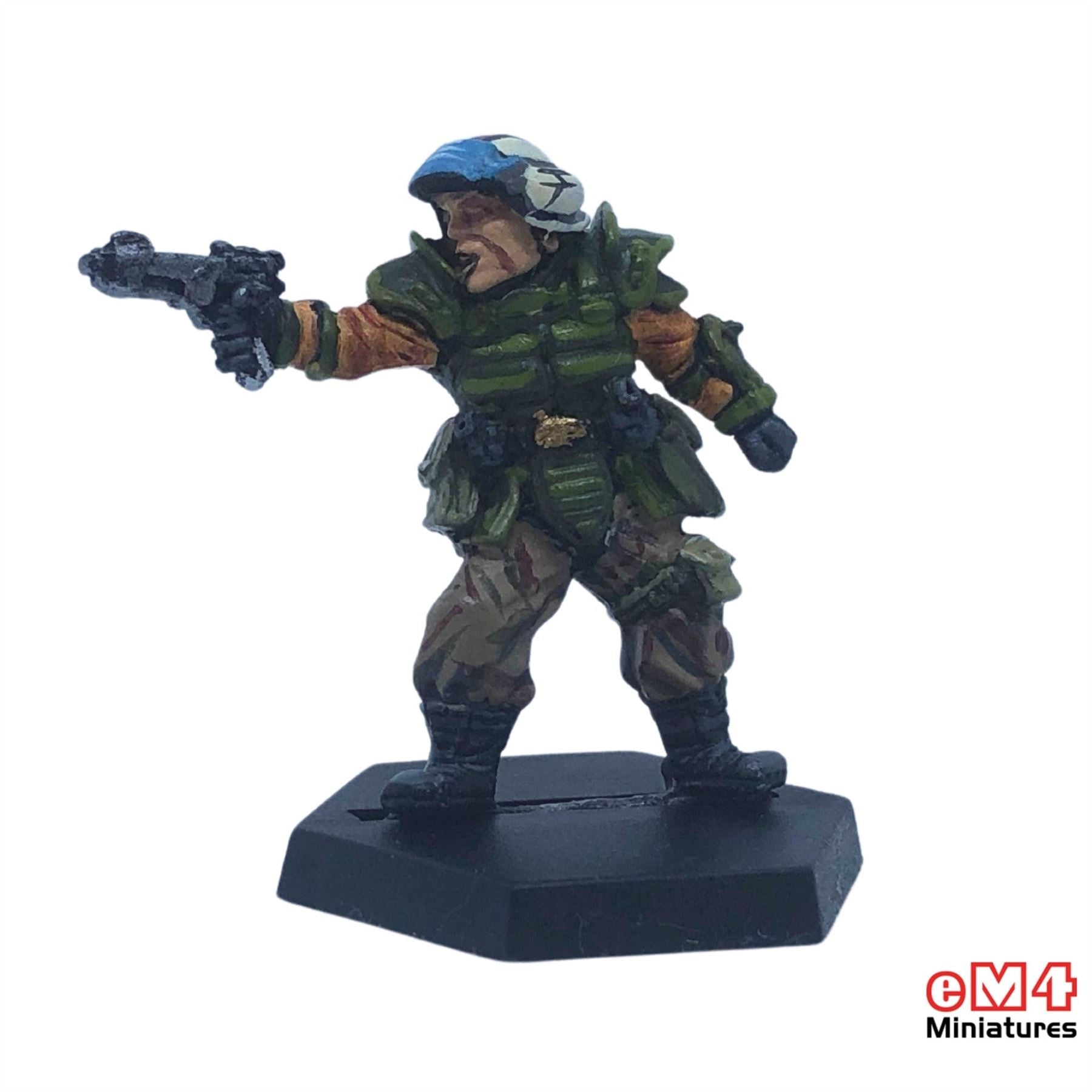 Mercenary with Pistol & Armour Miniature – McDougall Designs